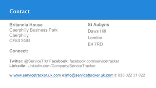 ServiceTracker and Salesforce presentation | PPTX