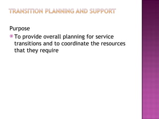 Service transition | PPT