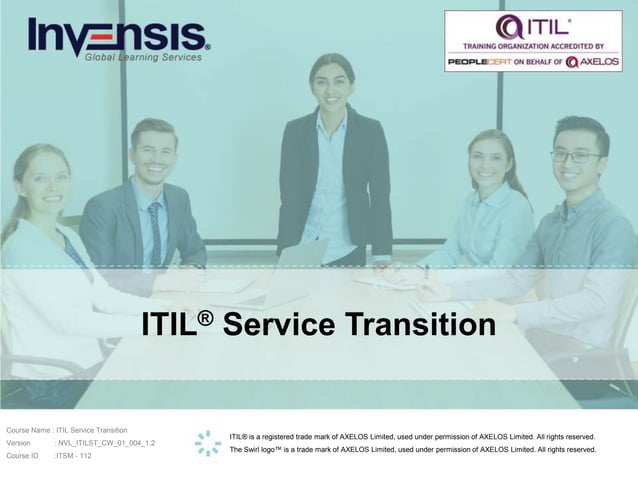 ITIL Intermediate Service Transition Course Preview | PPT