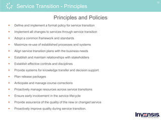 ITIL Intermediate Service Transition Course Preview | PPT