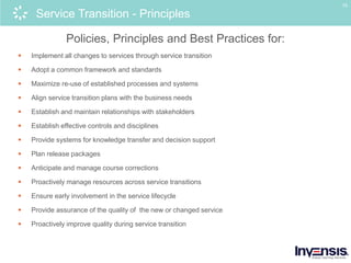 ITIL Intermediate Service Transition Course Preview | PPT
