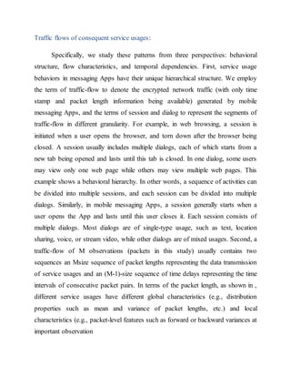 Service usage classification with encrypted | DOCX