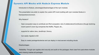 Service virtualization with npm modules updated | PPT