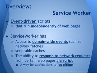 ServiceWorker: New game changer is coming! | PDF | Cloud Computing | Internet