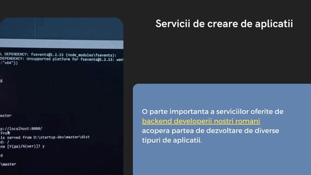 Servicii de backend development in Romania | PPT