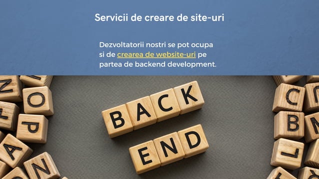 Servicii de backend development in Romania | PPT