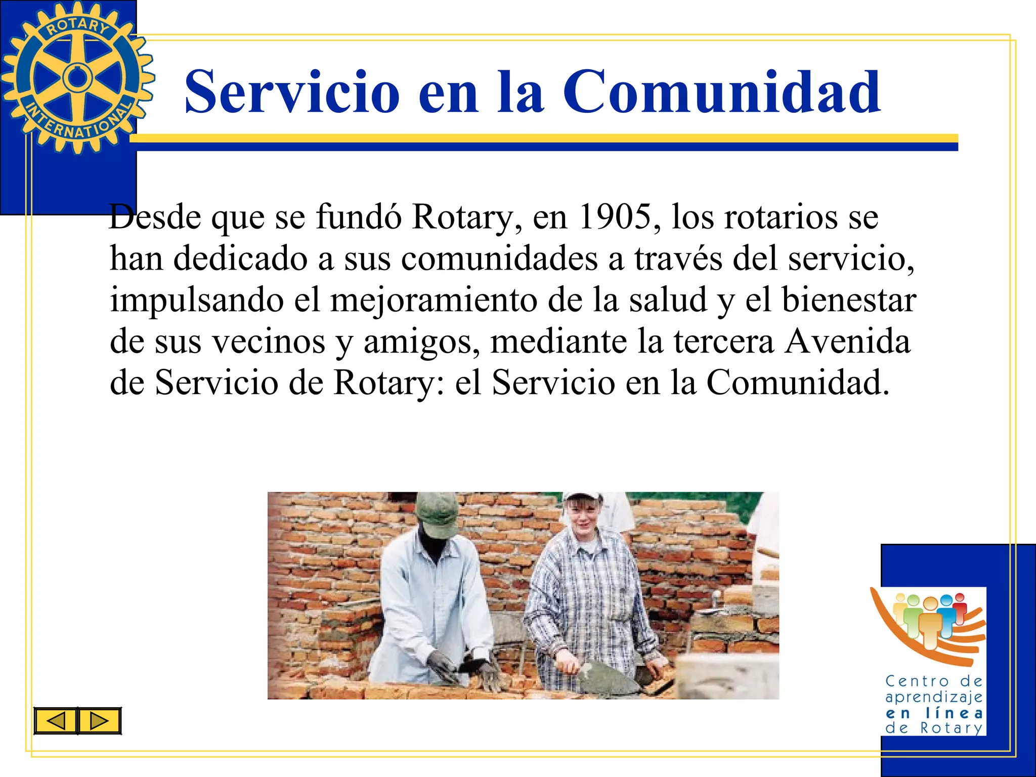 Servicio en la Comunidad | PPT | Descarga Gratuita