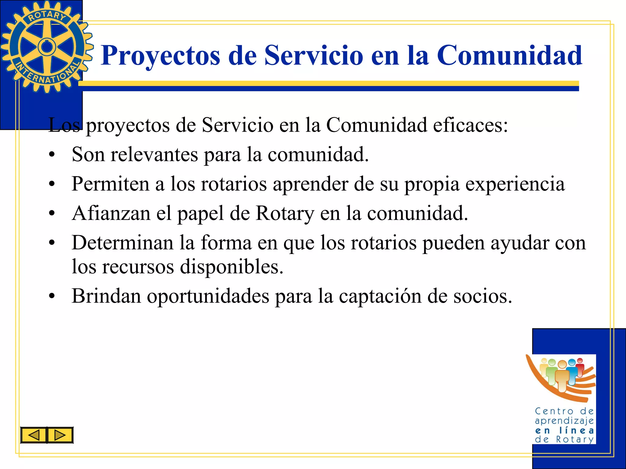 Servicio en la Comunidad | PPT