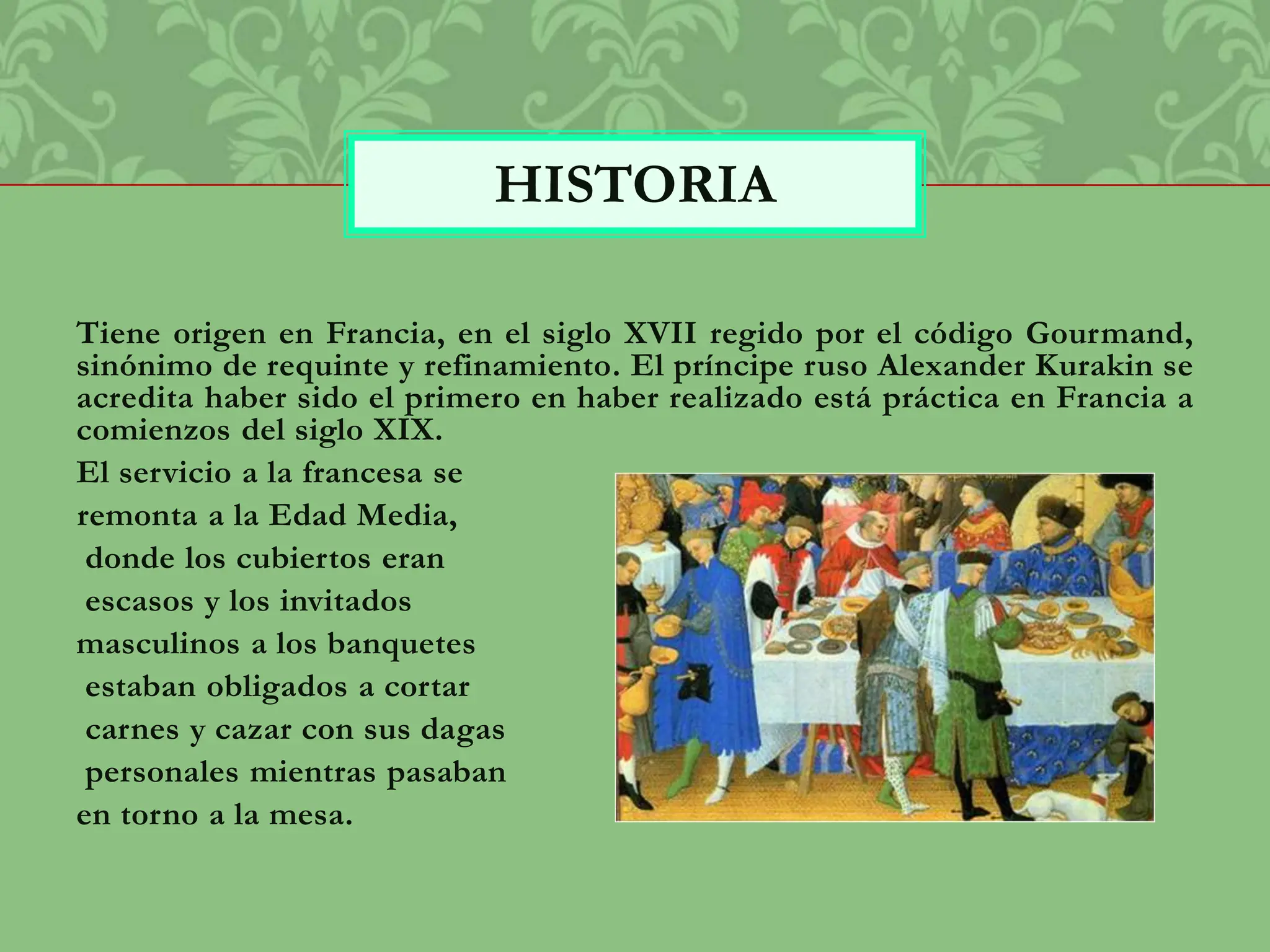SERVICIO- frances concepto generalidades | PPTX