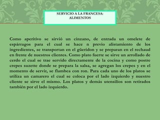 SERVICIO- frances concepto generalidades | PPTX