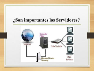 Servidores, tipos de servidores | PPTX