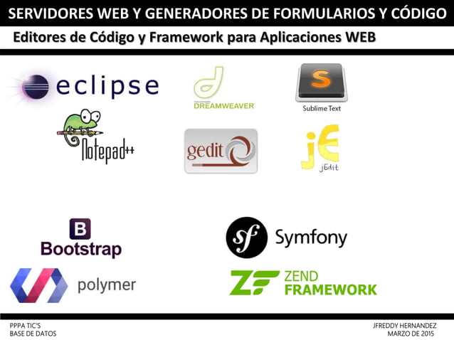Servidores web y generadores de código | PPTX