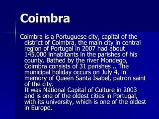 coimbra | PPT