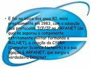 historia da internet | PPT