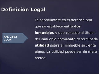 Servidumbre | PPT