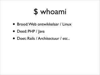 Serving Up Your Rails App On A Mongrel Cluster | PPT