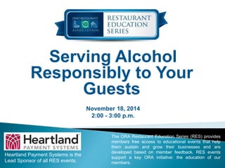 Serving Alcohol Responsibly to Your Guests | PPT