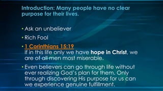 Serving the Purpose of God | PPTX