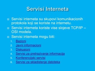 Servisi interneta | PPSX