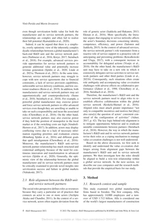 Servitization in global markets - role alignment in global service ...