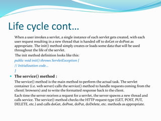 Servlets | PPTX | Web Development | Internet