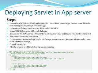Servlets | PPTX | Web Development | Internet