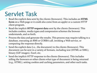 Servlets | PPTX | Web Development | Internet