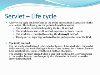 Servlets | PPTX | Web Development | Internet