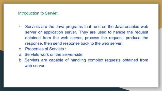 Servlet session 1 | PPT