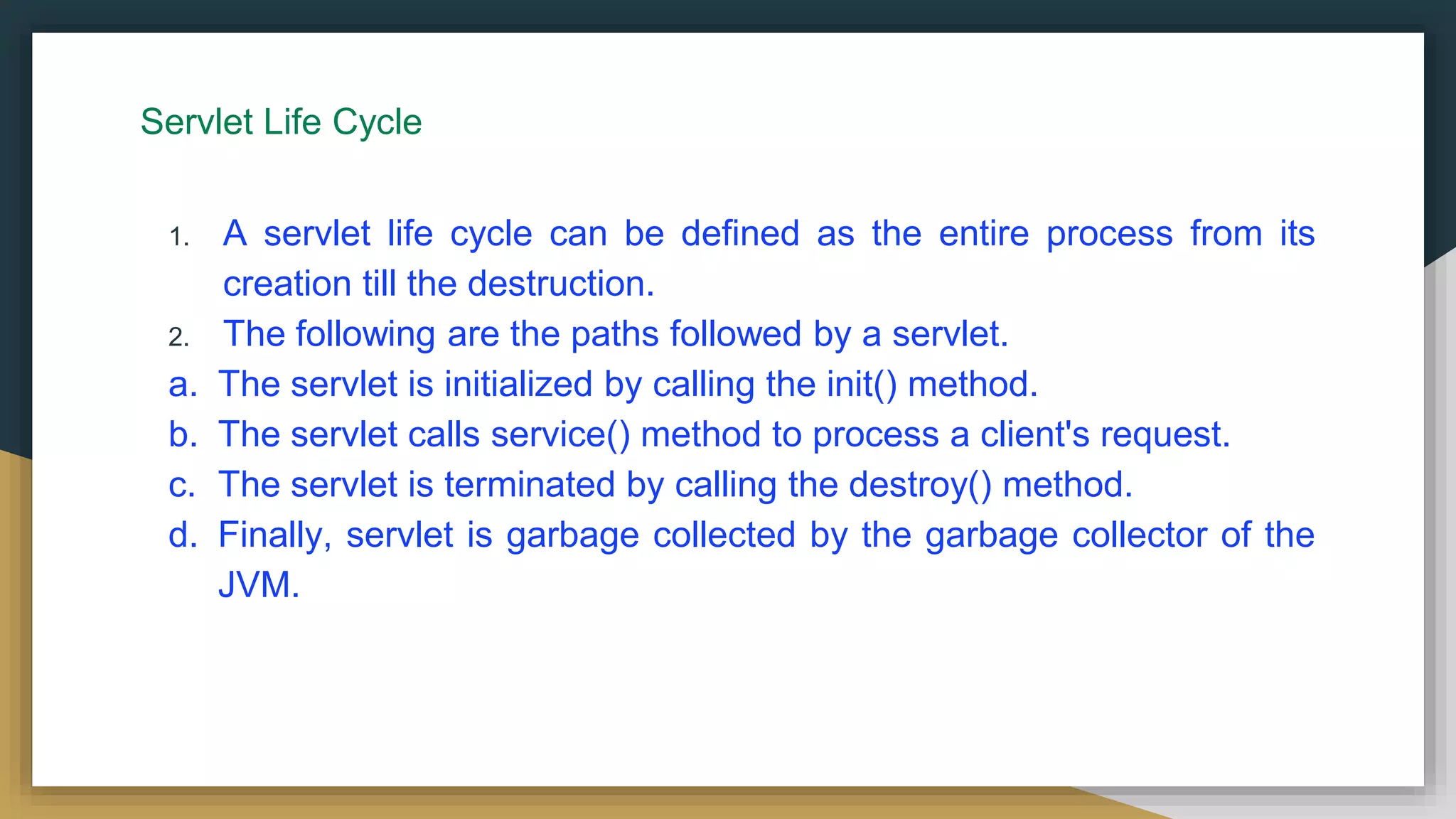Servlet session 2 | PPT