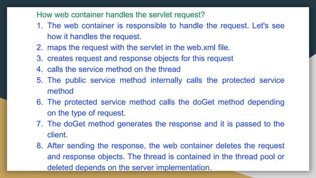 Servlet session 2 | PPT