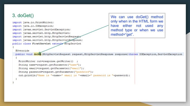 Servlet session 3 | PPTX