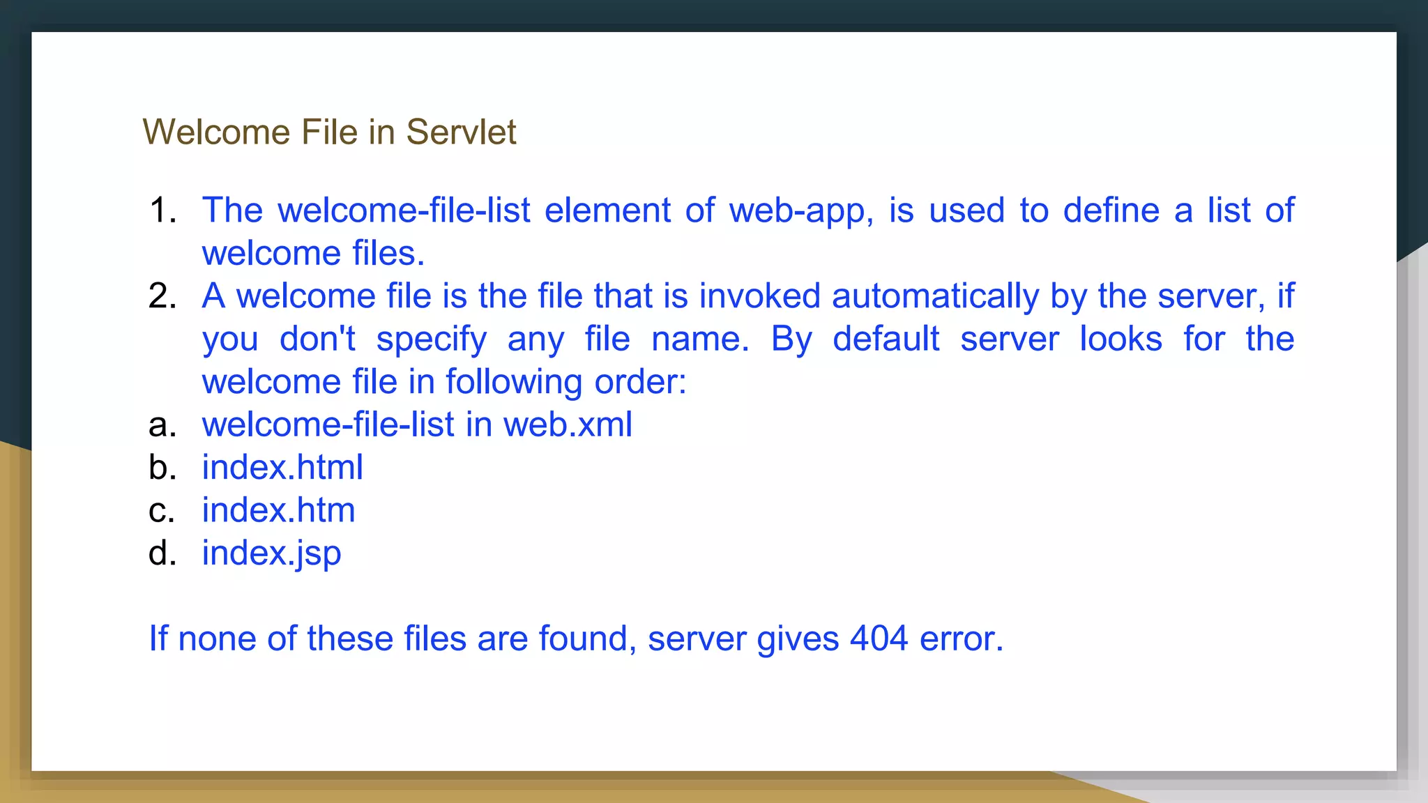 Servlet session 5 | PPT