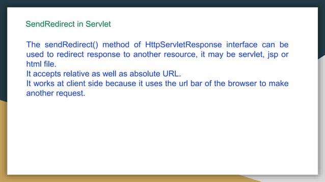 Servlet session 8 | PPT