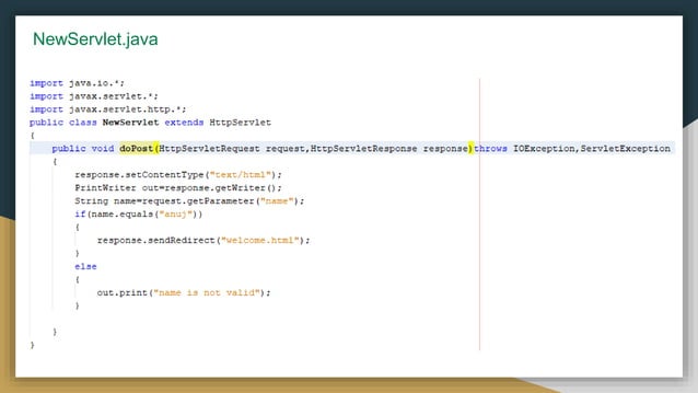 Servlet session 8 | PPT