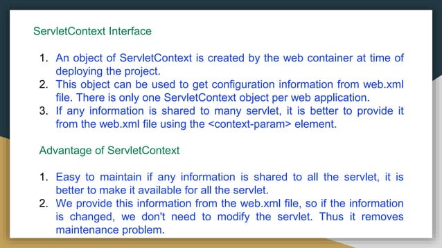 Servlet session 9 | PPT