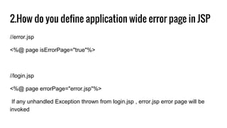Servlet and jsp interview questions | PPT