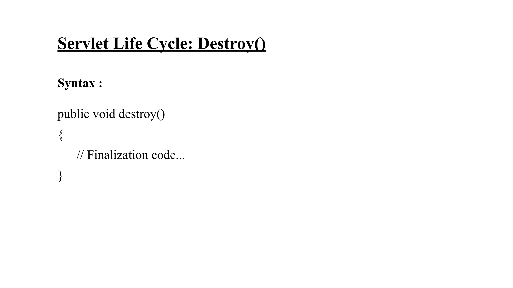 Servlet and servlet life cycle | PDF