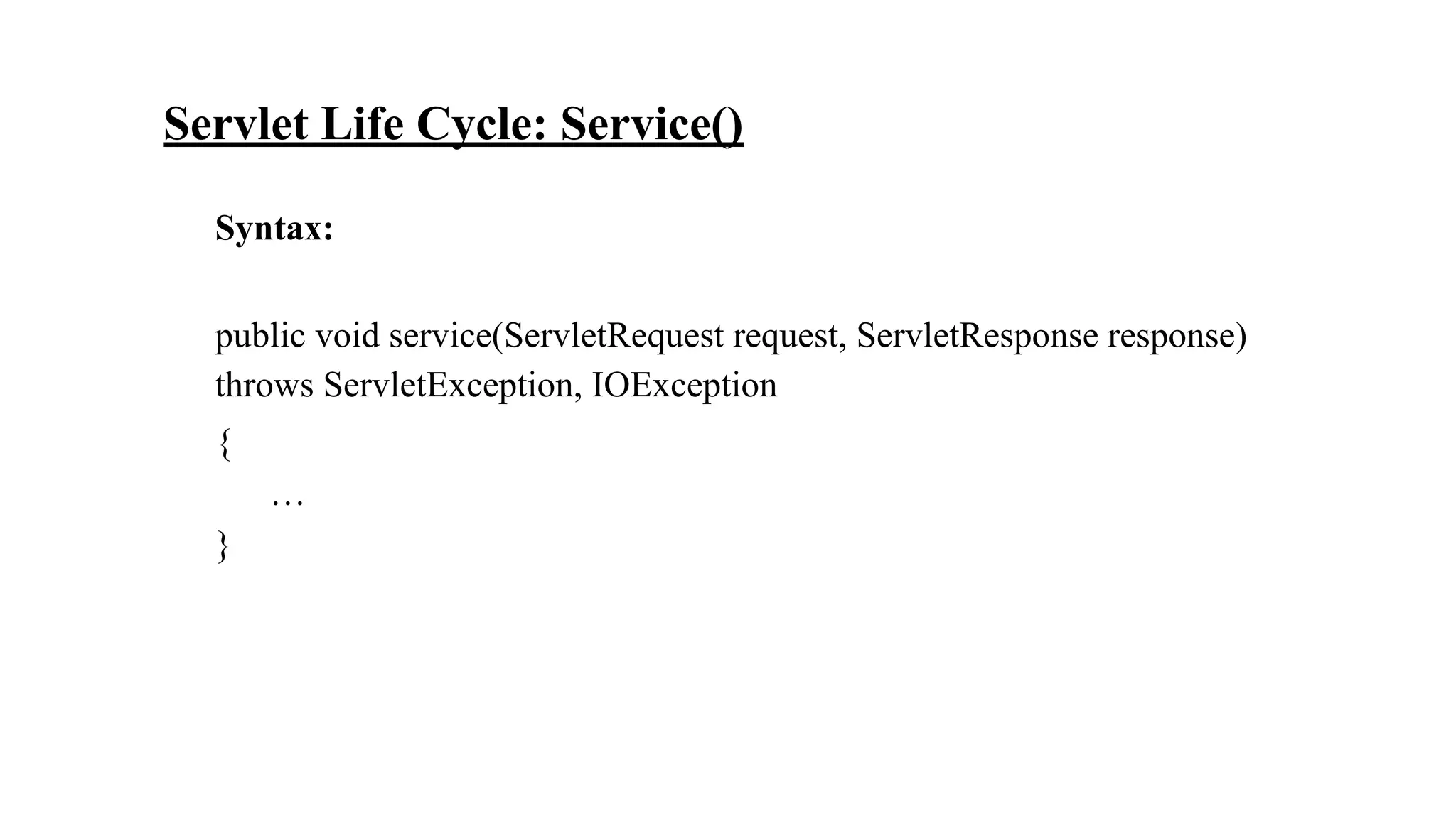 Servlet and servlet life cycle | PDF