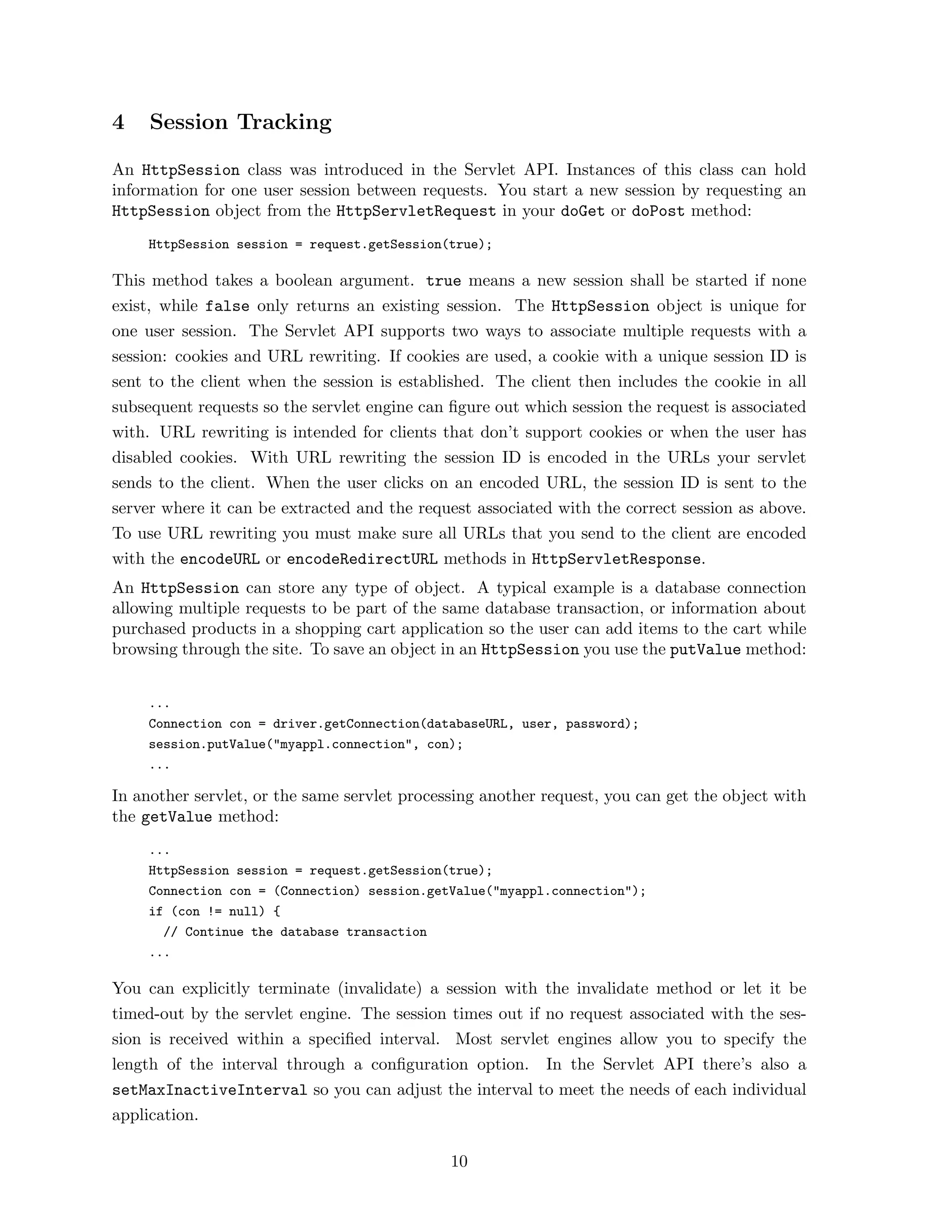 Servletand sessiontracking | PDF