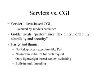 Servletarchitecture,lifecycle,get,post | PPT