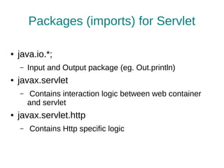 servlets and jsp | ODP