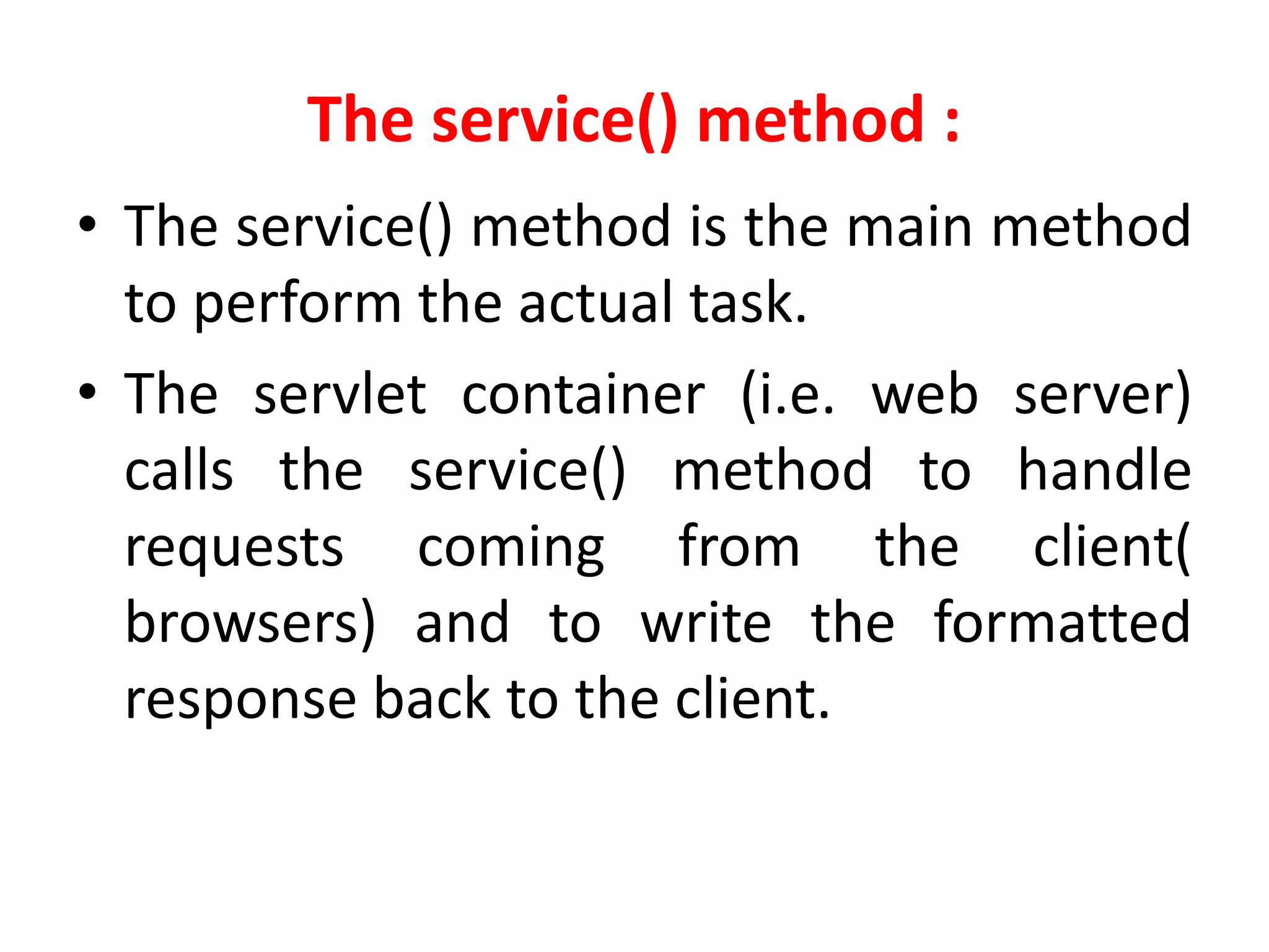 Servlet life cycle | PPT