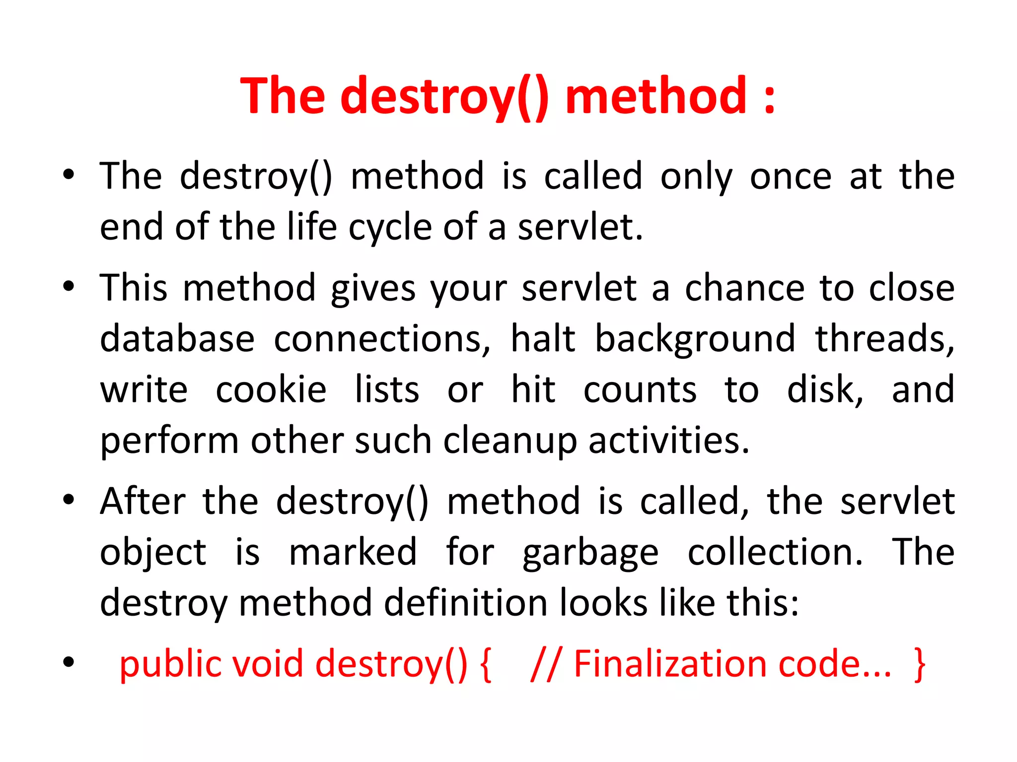 Servlet life cycle | PPT