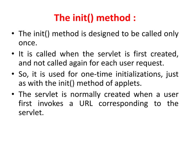 Servlet life cycle | PPT | Web Development | Internet