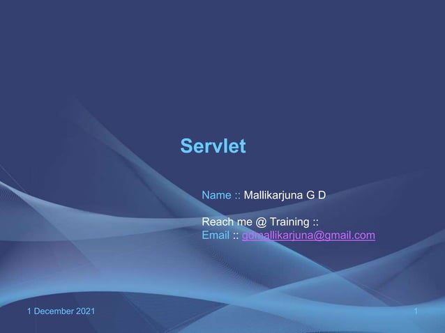 Servlet programming | PPT