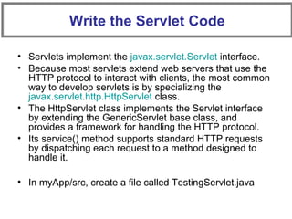 Servlets | PPT | Web Development | Internet