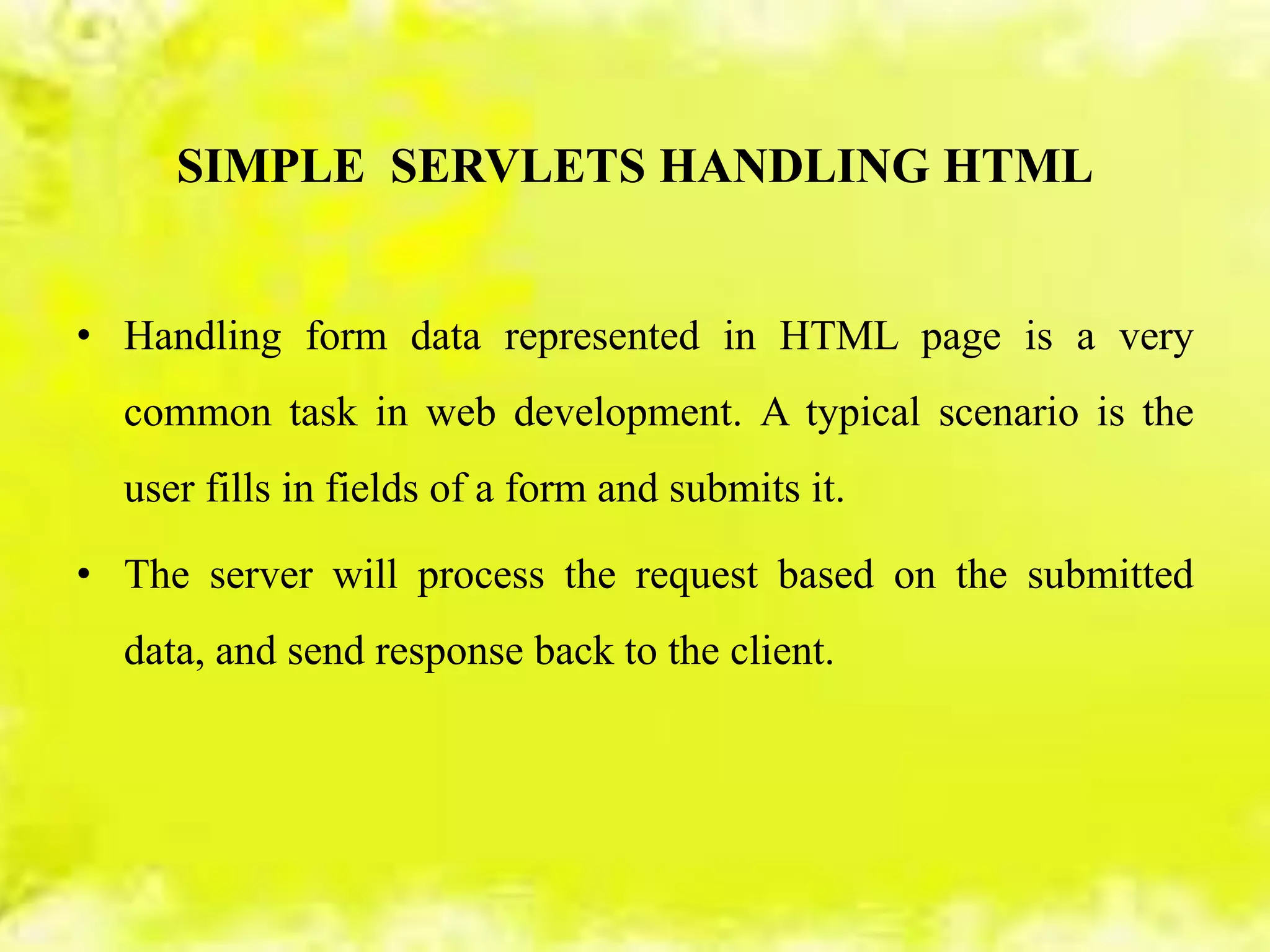 Servlets api overview | PPT