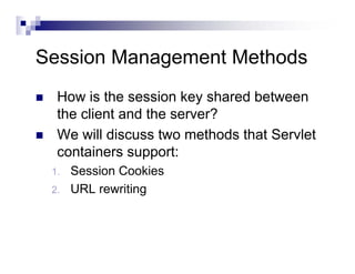 Servlet sessions | PPT