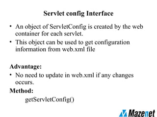 Java - Servlet - Mazenet Solution | PPT